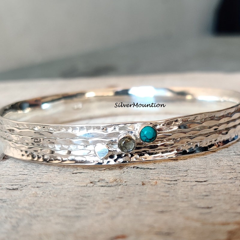 Stone Bangles - Etsy