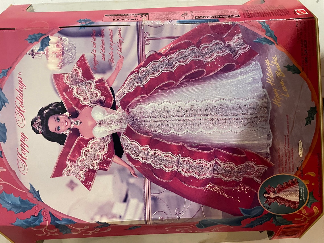 RARE Blue Eyes Misprint Happy Holidays Special Edition 1997 Barbie Doll ...