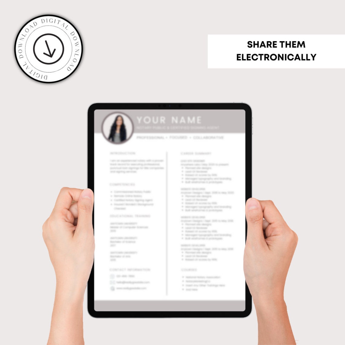 Notary Resume | Signing Agent Resume | Loan Signing Resume | Mobile ...