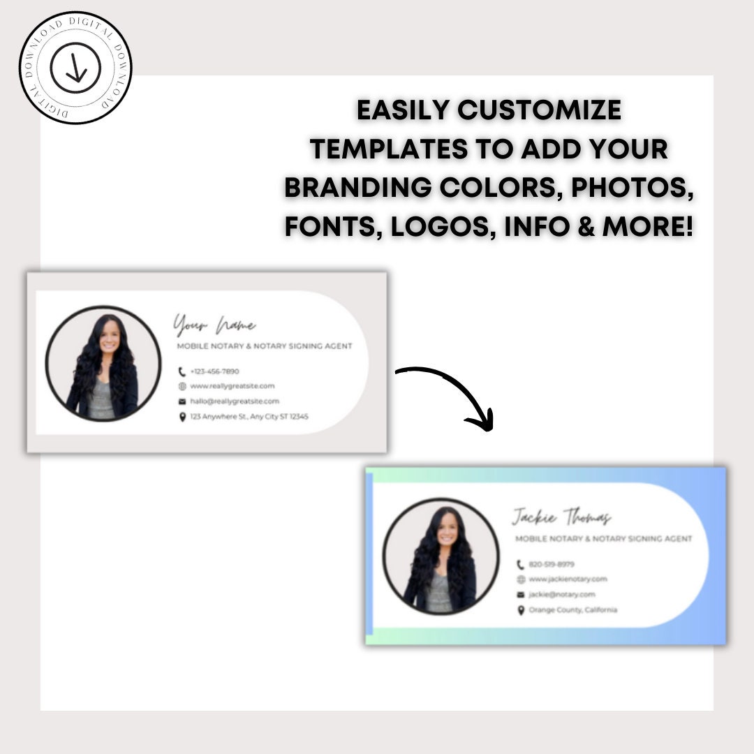 10 Notary Email Signatures Signing Agent Email Signature Notary Email ...