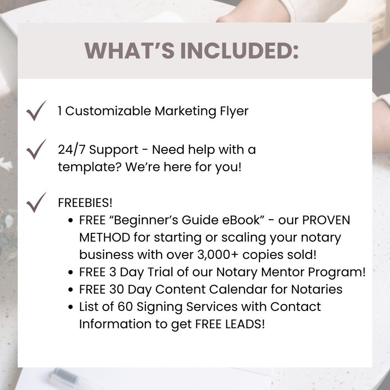 Mobile Notary Marketing Flyer | Market Your Notary Services | Notary ...