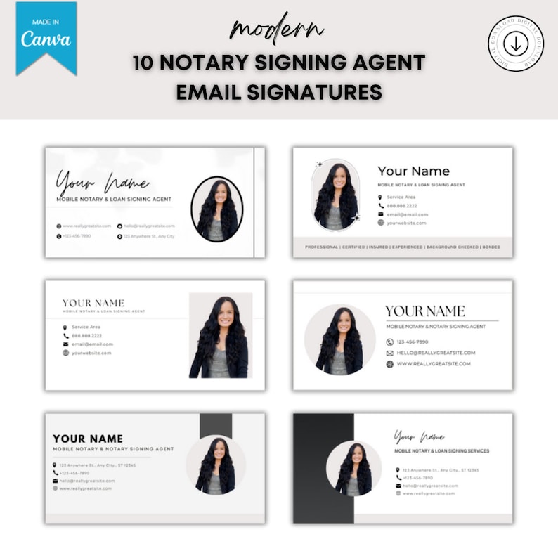 10 Notary Email Signatures | Signing Agent Email Signature | Notary ...