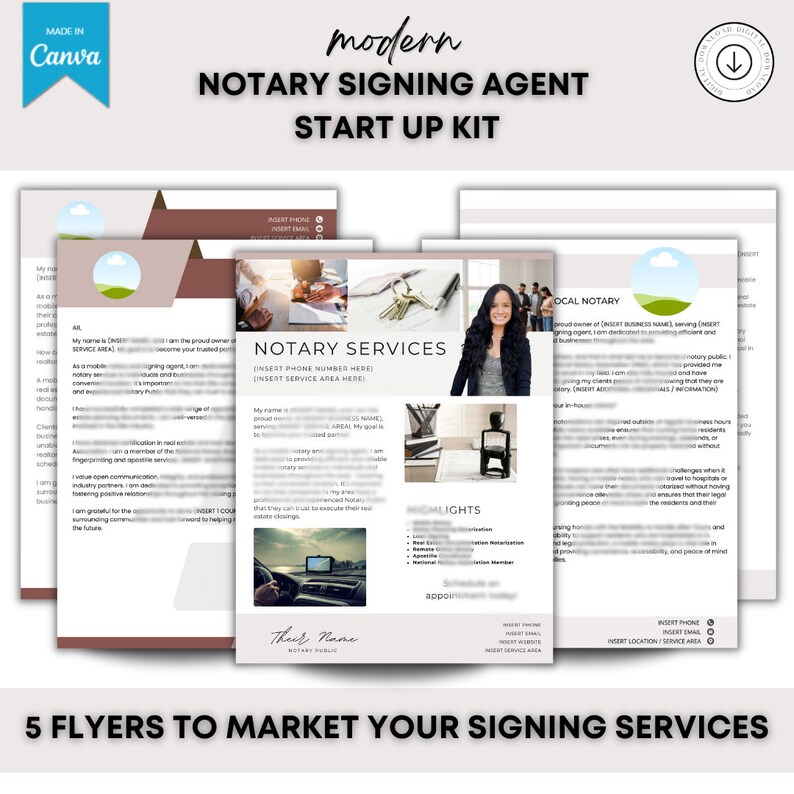 Notary Marketing Kit | Signing Agent Marketing Kit | Signing Agent ...