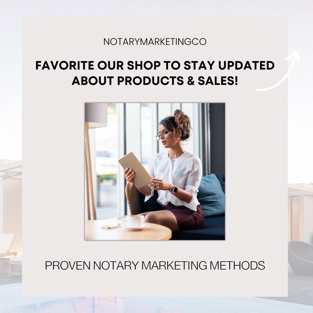 Mobile Notary Marketing Flyer | Market Your Notary Services | Notary ...