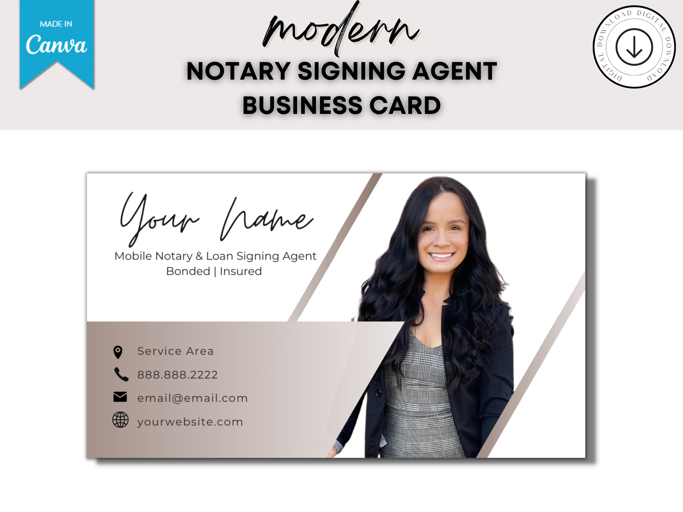 Notary Business Card Signing Agent Business Card Notary - Etsy