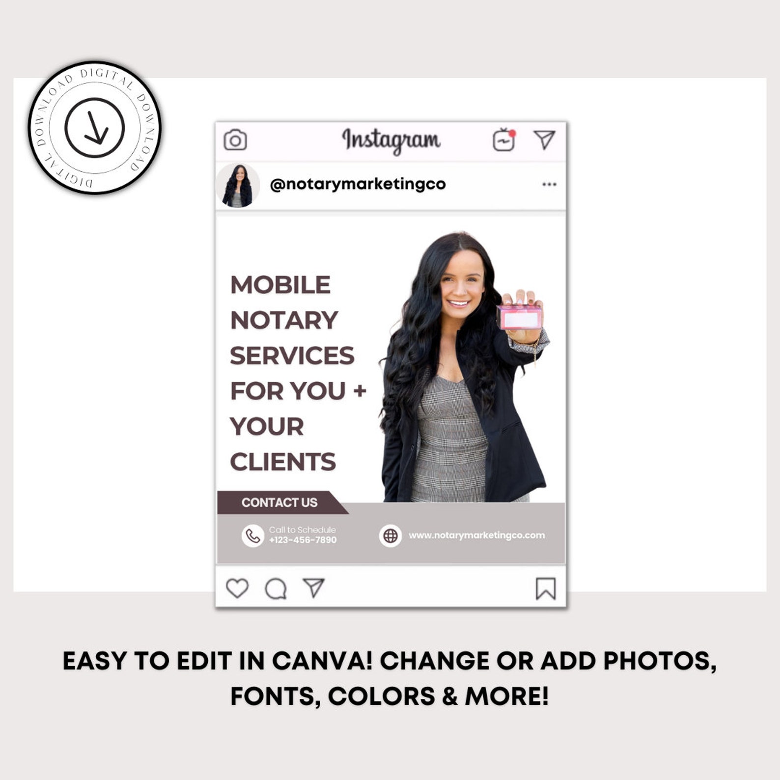 15 Mobile Notary Social Media Posts | Notary Insta Posts | Signing ...