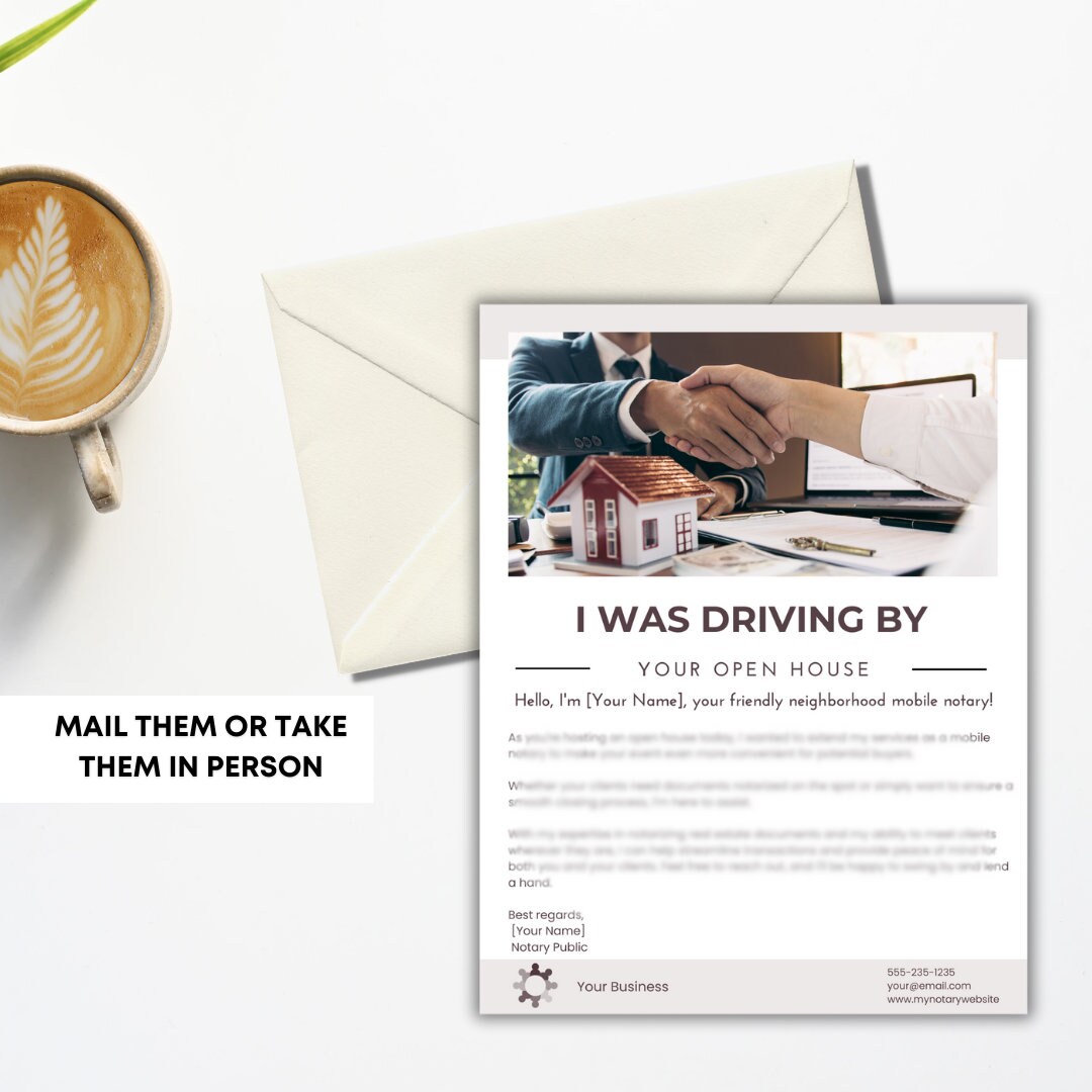 Notary Marketing Kit, Notary Marketing Flyers | Signing Agent Marketing ...