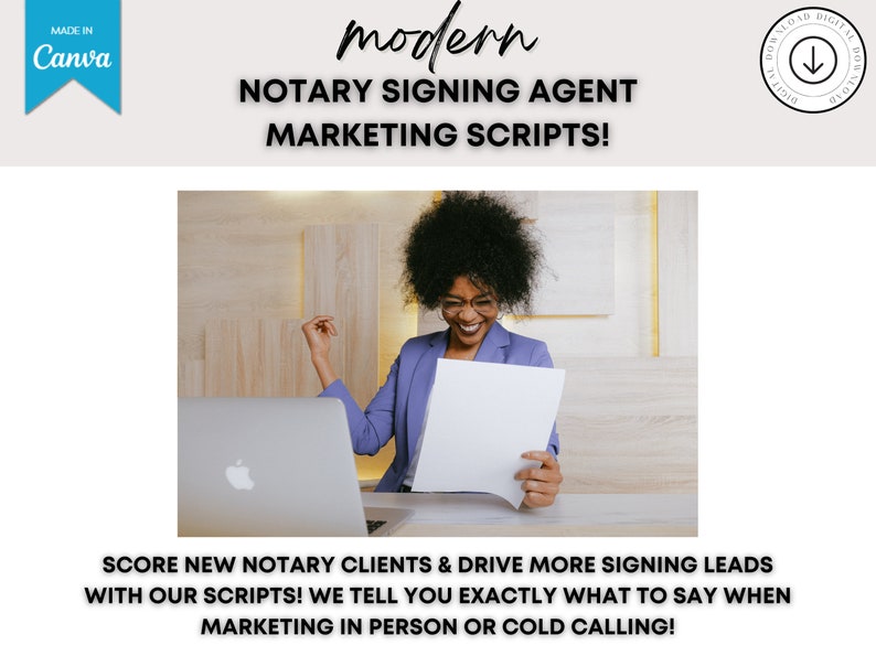 Notary Marketing Scripts 10 Notary Scripts Loan Signing - Etsy
