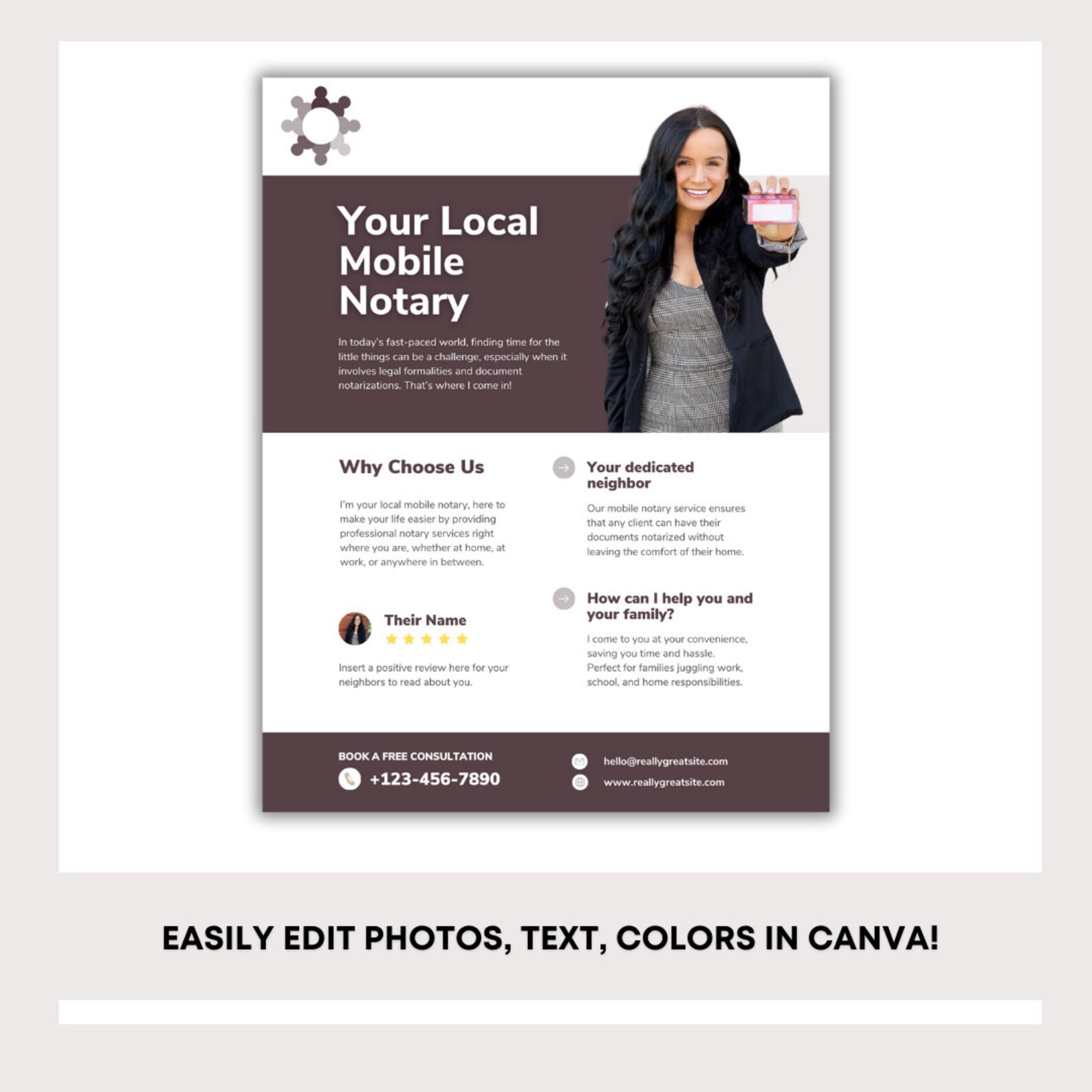 Mobile Notary Marketing Flyer | Market Your Notary Services | Notary ...