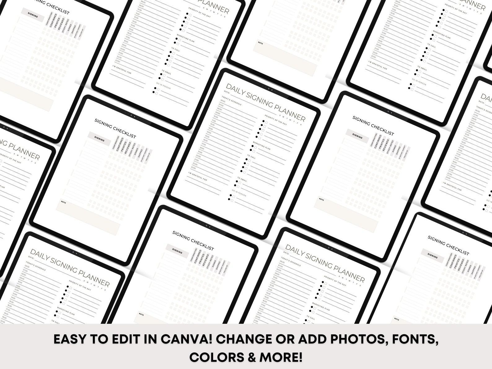 Notary Planner | Signing Agent Planner | Signing Agent Checklist ...