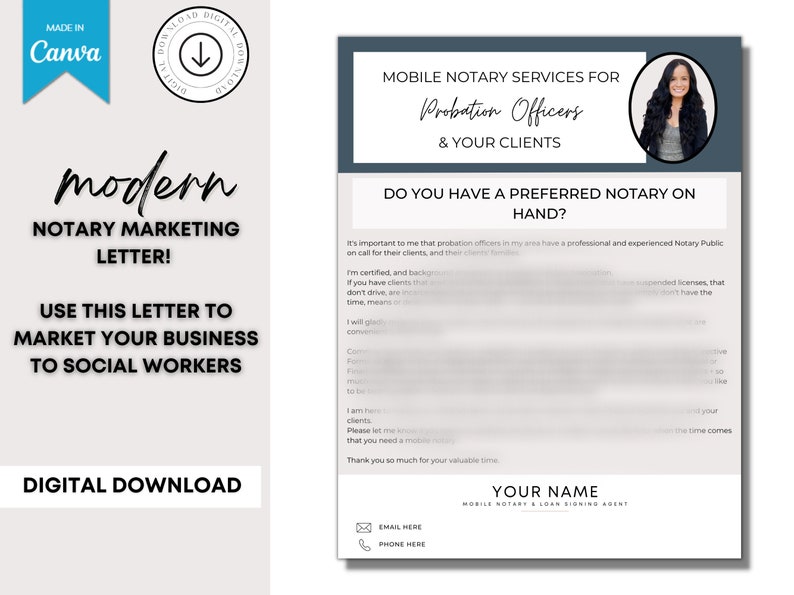 Notary Marketing Letter for Probation Officers Notary Marketing Letter ...