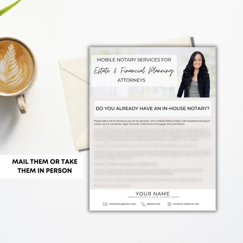 Notary Signing Agent Marketing Flyer Template (canva) - Etsy