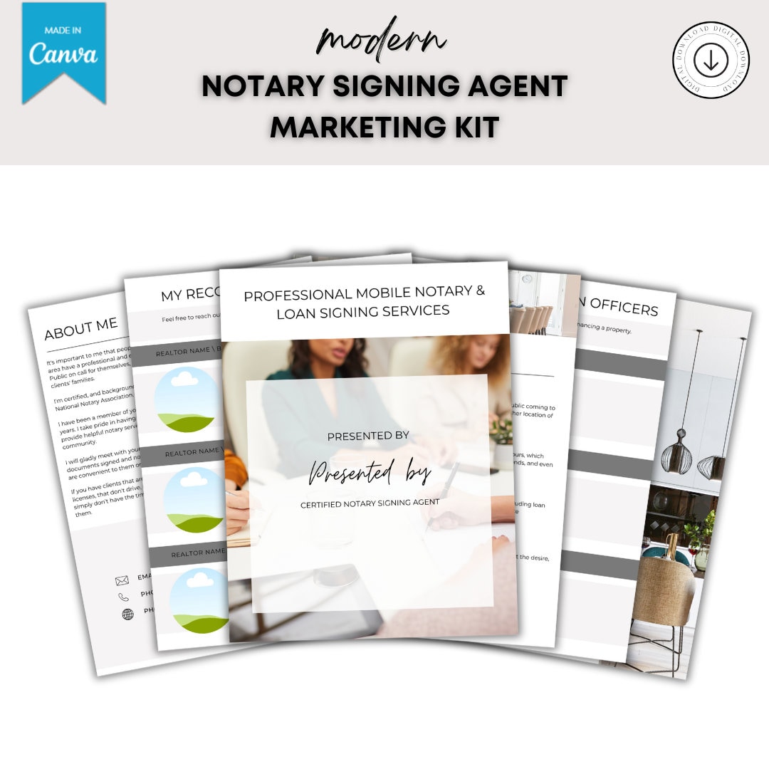 6 Notary Marketing Flyers | Signing Agent Flyers | Notary Flyers ...