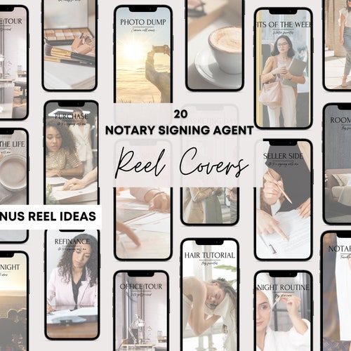 Notary Templates Notary Signing Agent Notary Instagram - Etsy