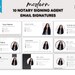 10 Notary Email Signatures Signing Agent Email Signature Notary Email ...