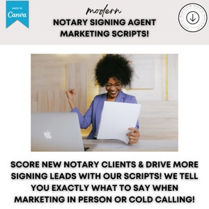 Notary Marketing Scripts 10 Notary Scripts Loan Signing Agent Marketing ...