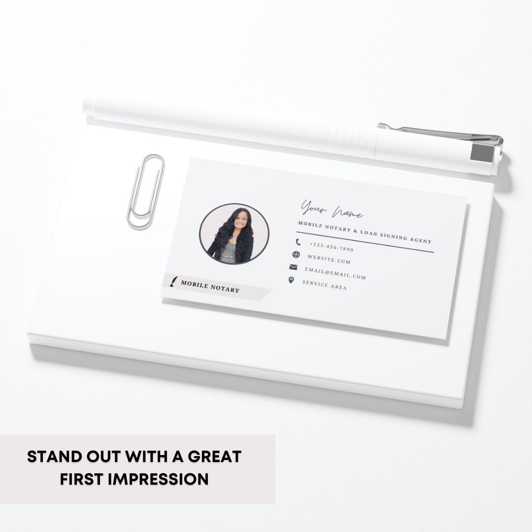 10 Notary Business Cards | Notary Business Card Kit | Notary Business ...