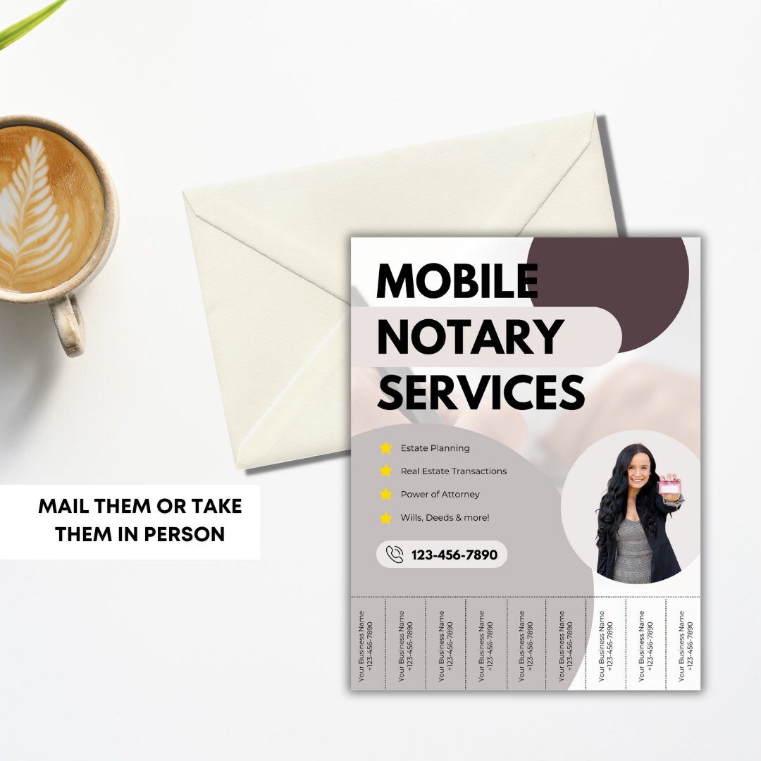 Notary Marketing Flyer Kit | Notary Flyer Kit | Notary Marketing ...