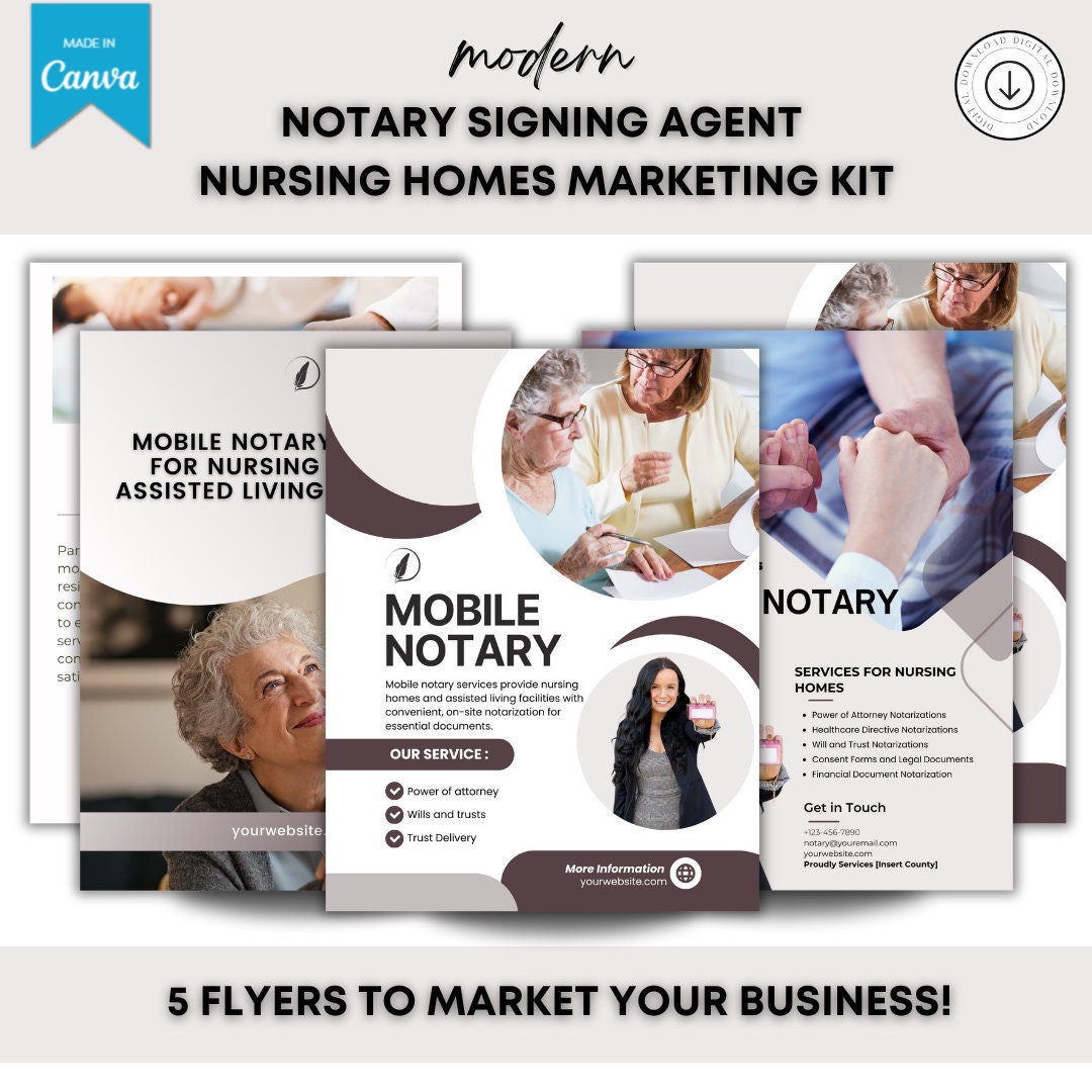 Marketing Kit for Notaries | Mobile Notary | Notary Fee Schedule ...