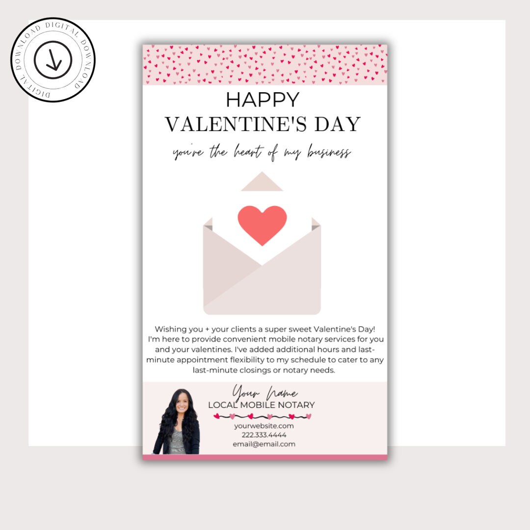 Notary Valentines Day Marketing | Textable Valentines Card | Notary ...
