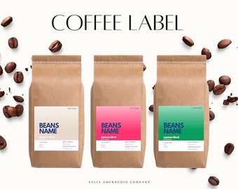 Coffee Syrup Label Template - Etsy