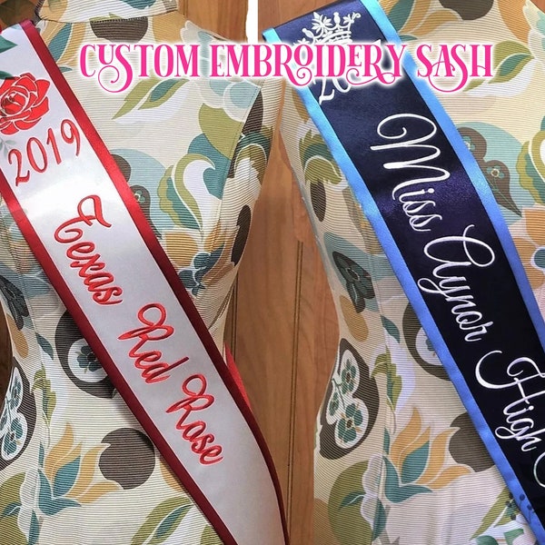 Custom Sash - Etsy