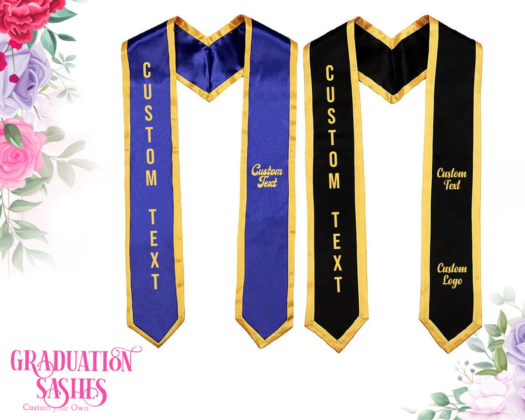 Customized Graduation Sash Custom Graduation Sash Personalized Sash Custom Text Sash Custom Sash ...