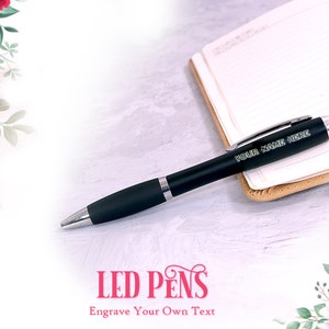 Personalized LED Pen Customized LED Pens With Stylus Custom Name Pens ...