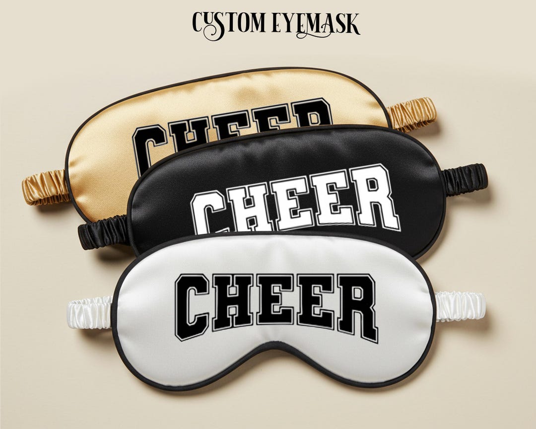 Cheerleader Sleep Mask Custom Cheer Coach Sleep Mask – Dreaming of ...