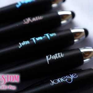 Personalized LED Pen Customized LED Pens With Stylus Custom Name Pens ...