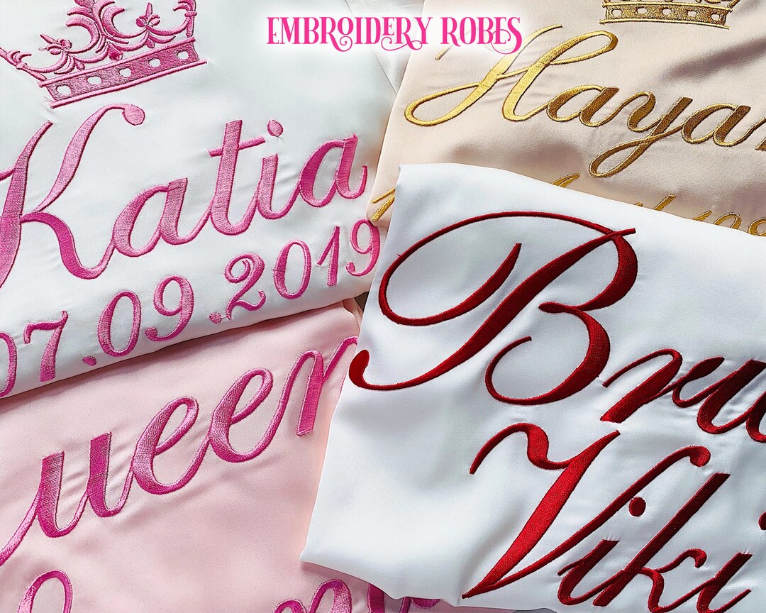 Personalized Robes Customized Embroidery Robes Custom Robes Custom ...