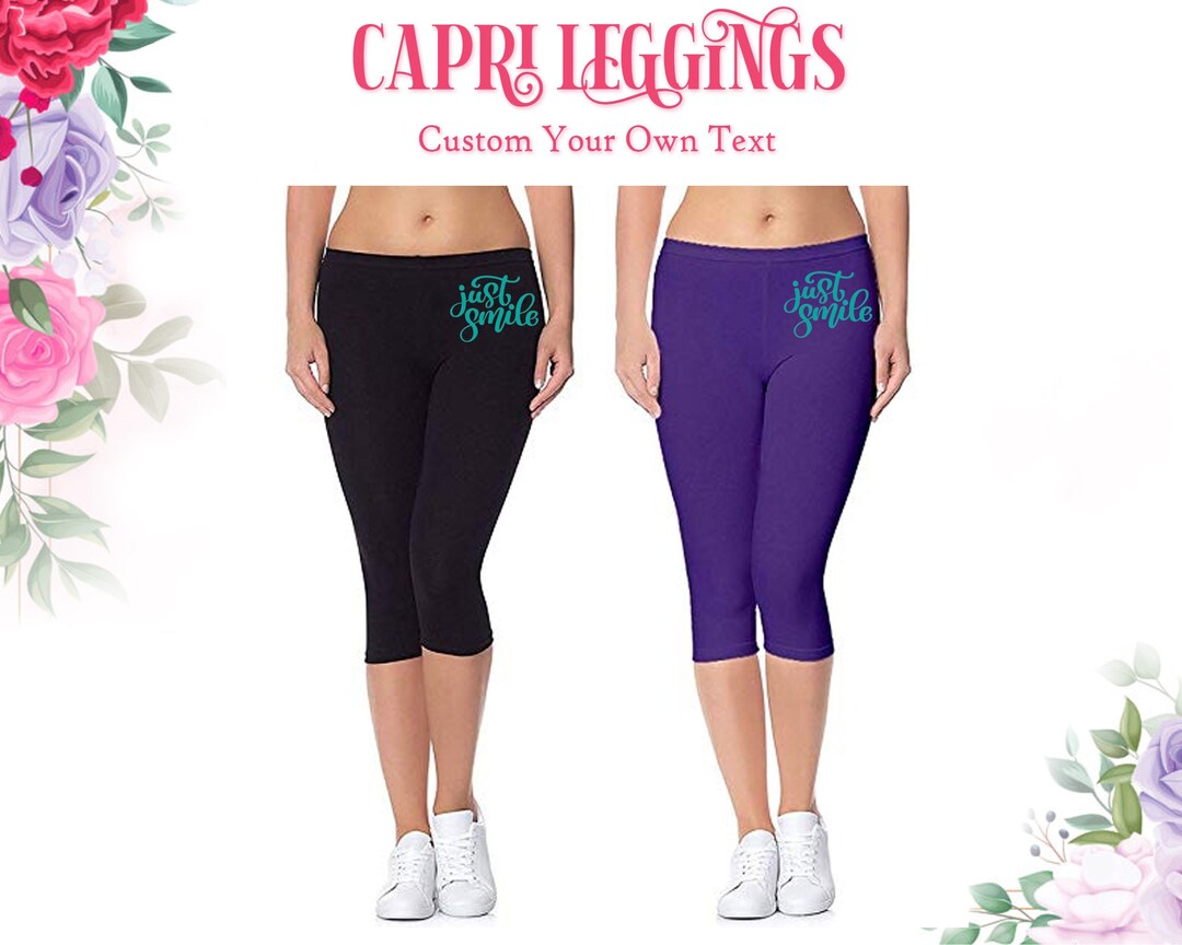 Exercise Capri Personalized Capri Gym Capri 3/4 Capri Pants Workout ...