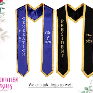 Personalized Sash Graduation Stoles Customized Graduation Sash Custom ...