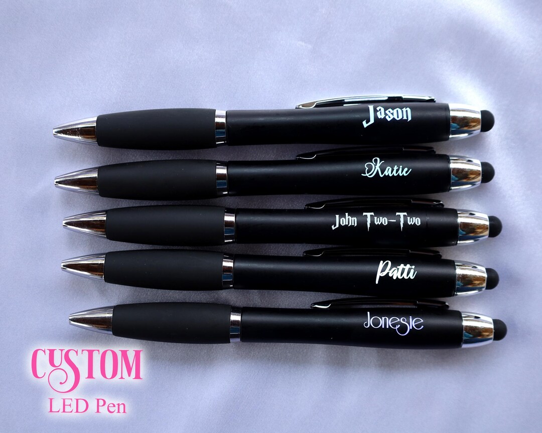 Personalized LED Pen Customized LED Pens With Stylus Custom Name Pens ...