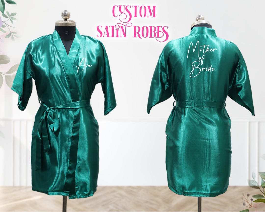 Plus Size Robes Personalized 6XL Robes Customized Robes Custom Bridal ...