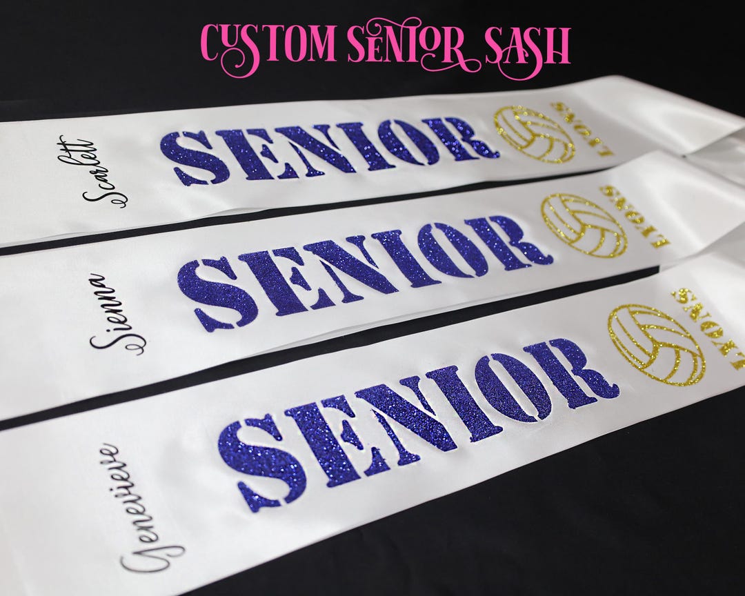 Senior Sashes - Class of 2024 Senior Sash - Graduation Sash - Senior ...