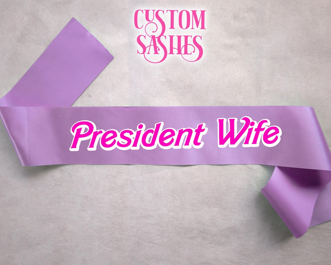 Personalized President Bride Sash Hen Party Sash Bridal Sash Bridesmaid ...