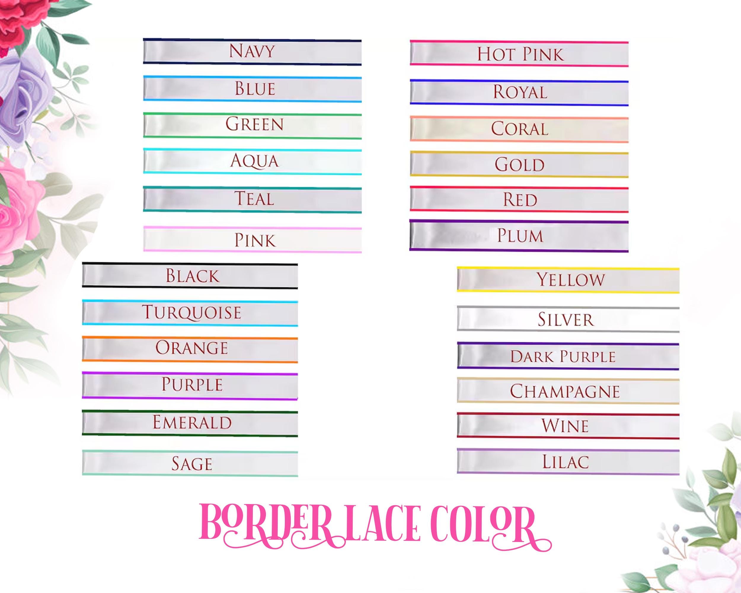 Blank Sash Ribbon Sashes Plain Border Lace Sash Decorate Sash Satin ...