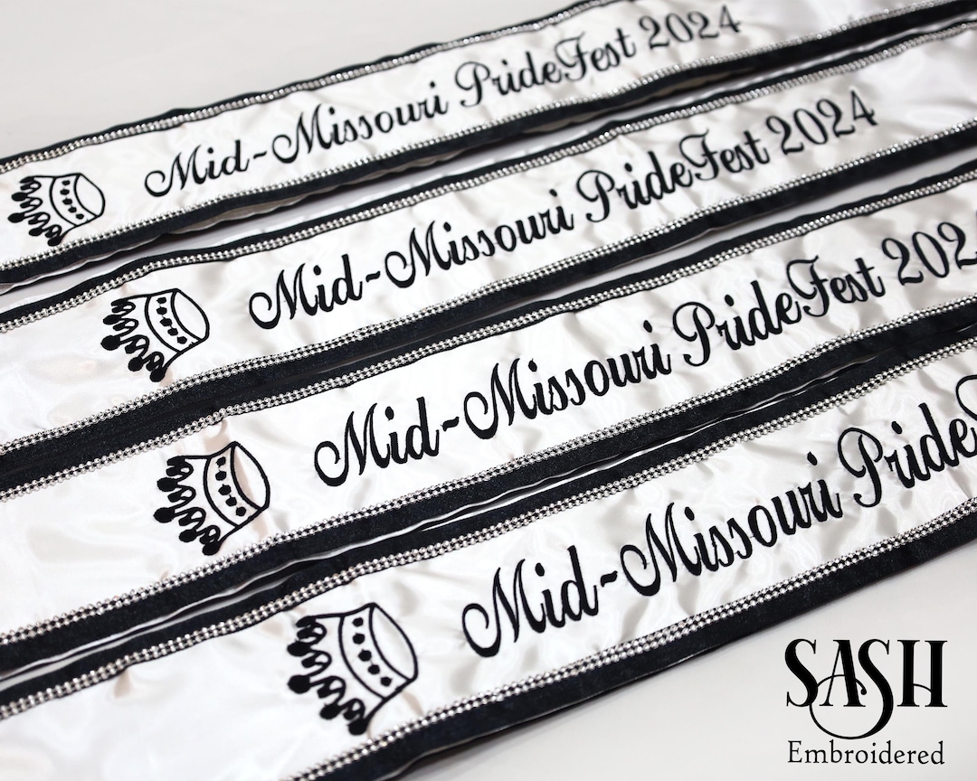 Personalized Embroidery Lace Sash Custom Lace Sash Lace Sash Customize ...