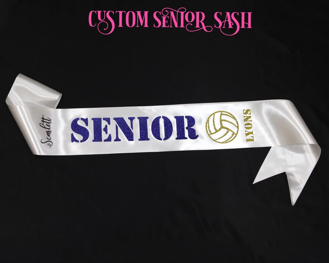 Senior Night Sash - Class of 2024 Senior Sash - Senior Sashes ...