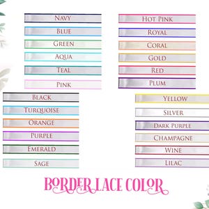 Custom Border Lace Sash Bridal Embroidery Lace Sash Custom Lace Sashes ...