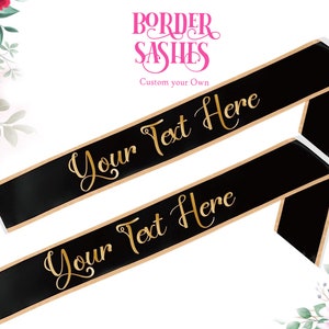 Custom Boarder Lace Sash Birthday Party Lace Sash Personalized Lace ...