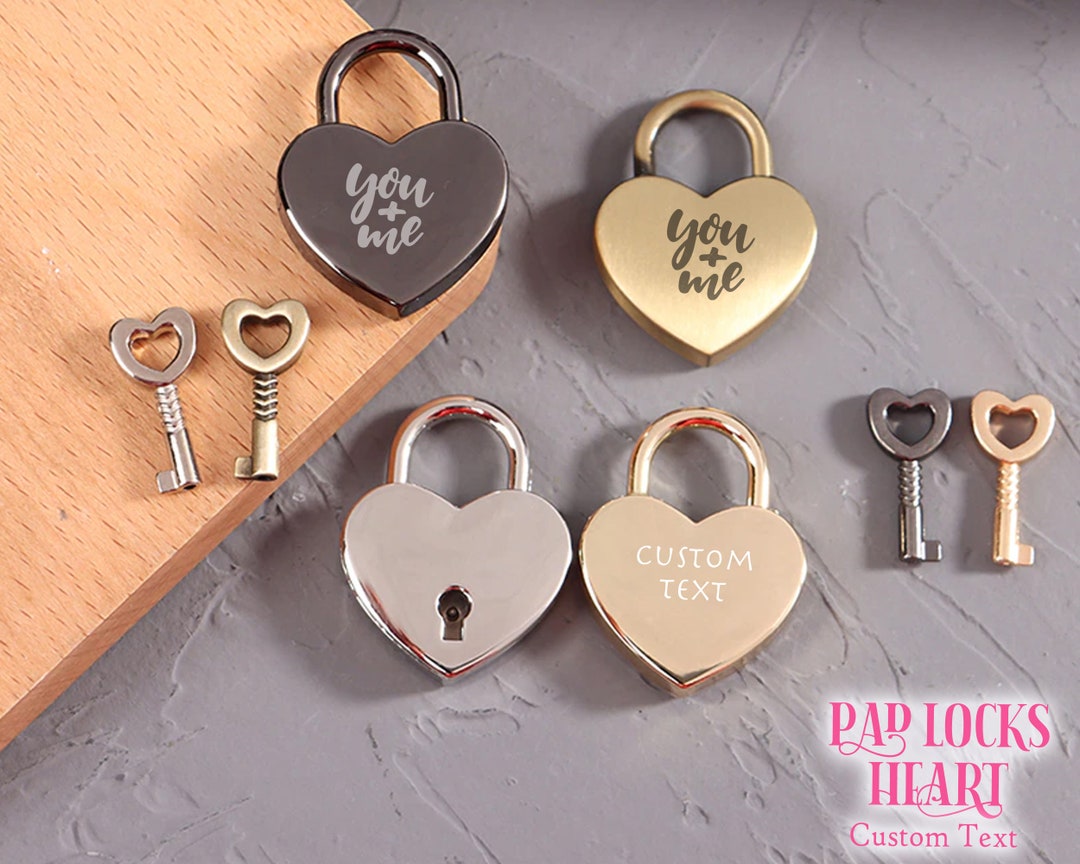 Lock for Love, Two Hearts Locked in Love Lock, Personalized Love Lock ...