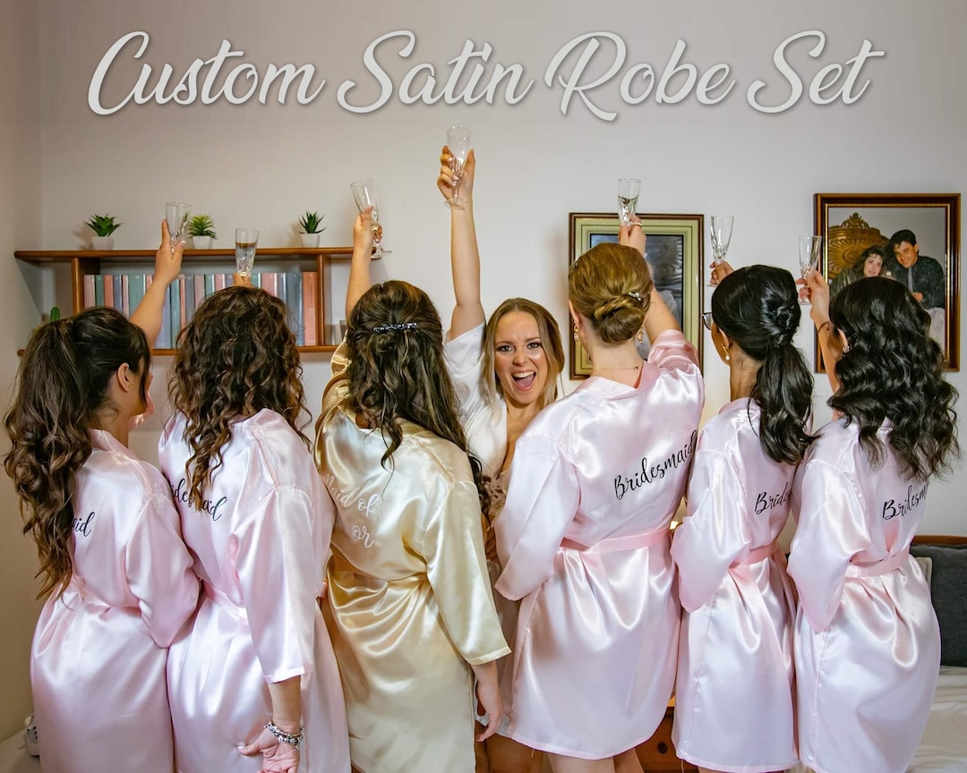 Bridesmaid Robes Kimono Robes Bridal Robe Personalized Robes Customized ...