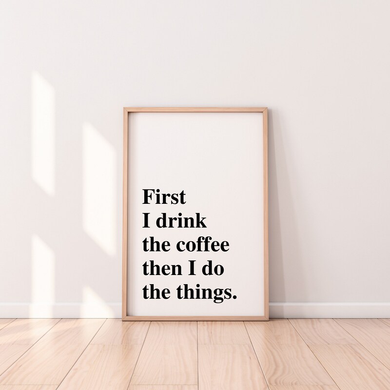 First Coffee Print - Etsy