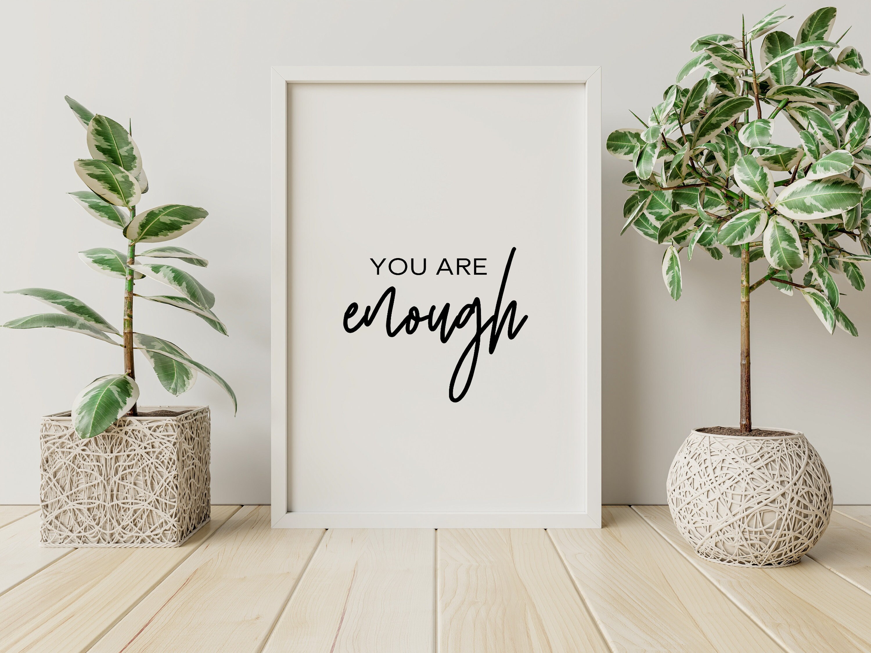 Printable Wall Art Prints, You Are Enough, Home Decor, Inspirational ...