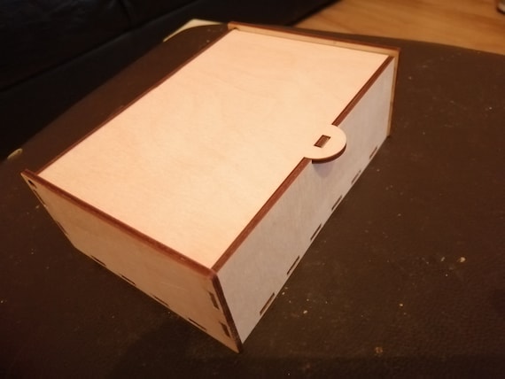 Wood Box 160x110x55mm. DFX File - Etsy