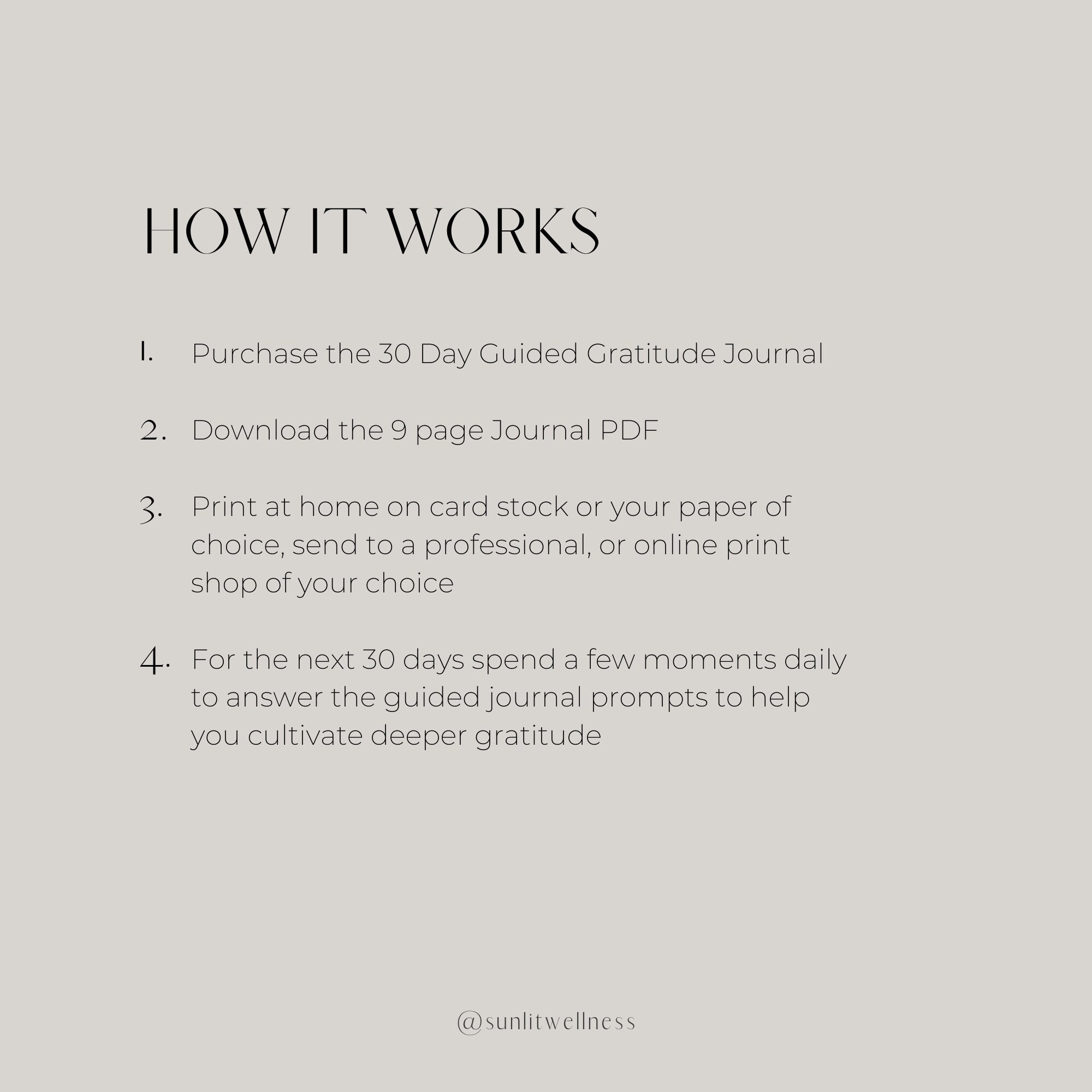 30 Day Gratitude Journal | Daily Gratitude Journal Template - Etsy
