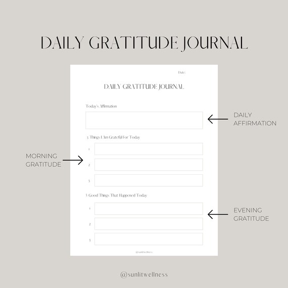 Free Printable Gratitude Journal Template Grace Mastered, 41% OFF