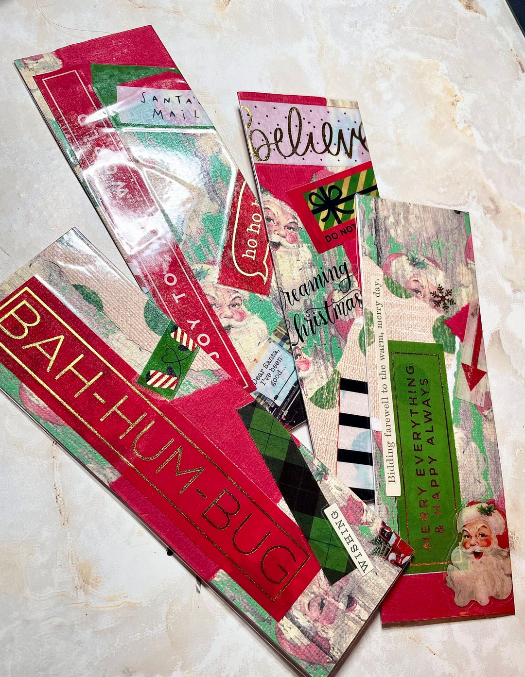 Themed Collage Bookmarks Surprise Grab Bundle Unique Gifts - Etsy